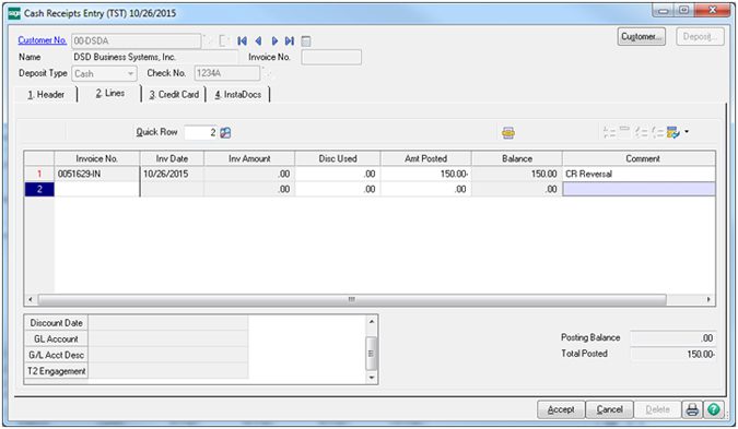 How to Reverse a Cash Receipt | DSD Business Systems