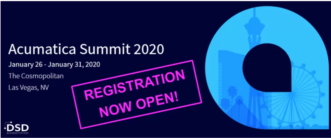 Acumatica Summit 2020 - Registration Now Open! - DSD Business Systems