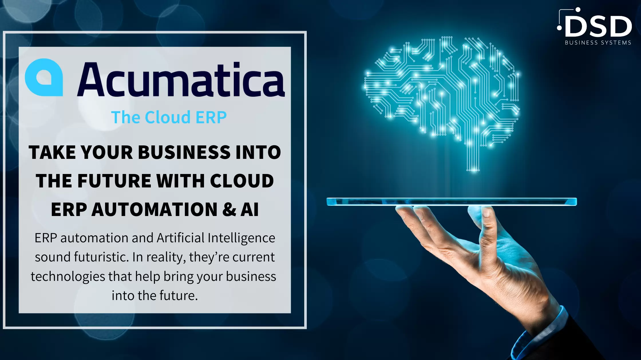 Take Your Business Into The Future With Cloud ERP Automation & AI - DSD ...