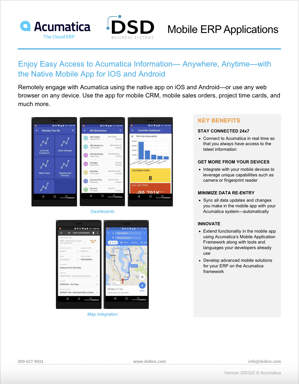 Mobile Applications for Acumatica Cloud ERP - DSD Business Systems