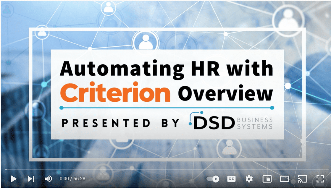 Criterion HCM Software - DSD Business Systems