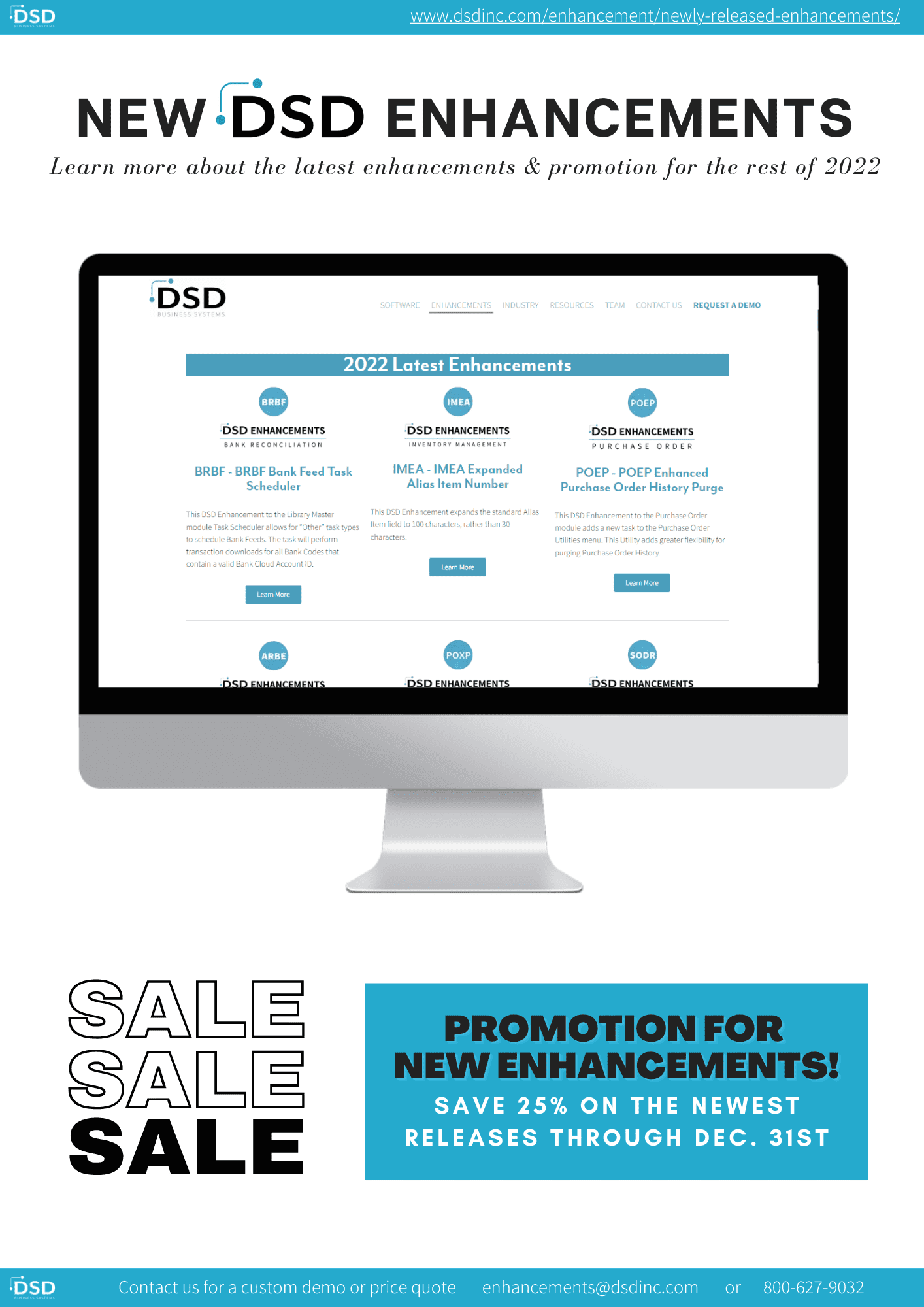 New Sage 100 Enhancements - DSD Business Systems