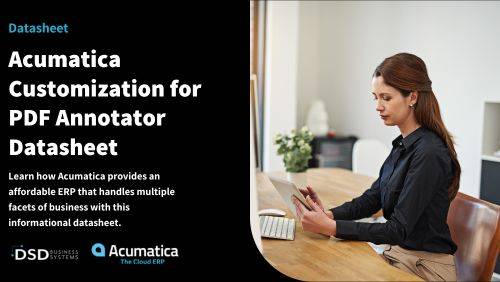 Acumatica Customization for PDF Annotator Datasheet