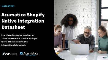 Acumatica Shopify Native Integration Datasheet