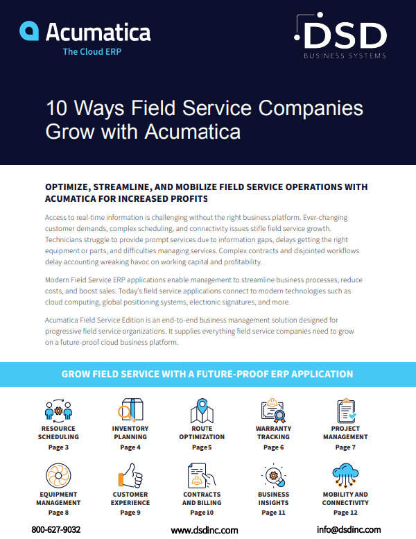 Acumatica Field Service eBook