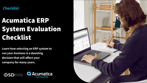 Acumatica ERP System Evaluation Checklist
