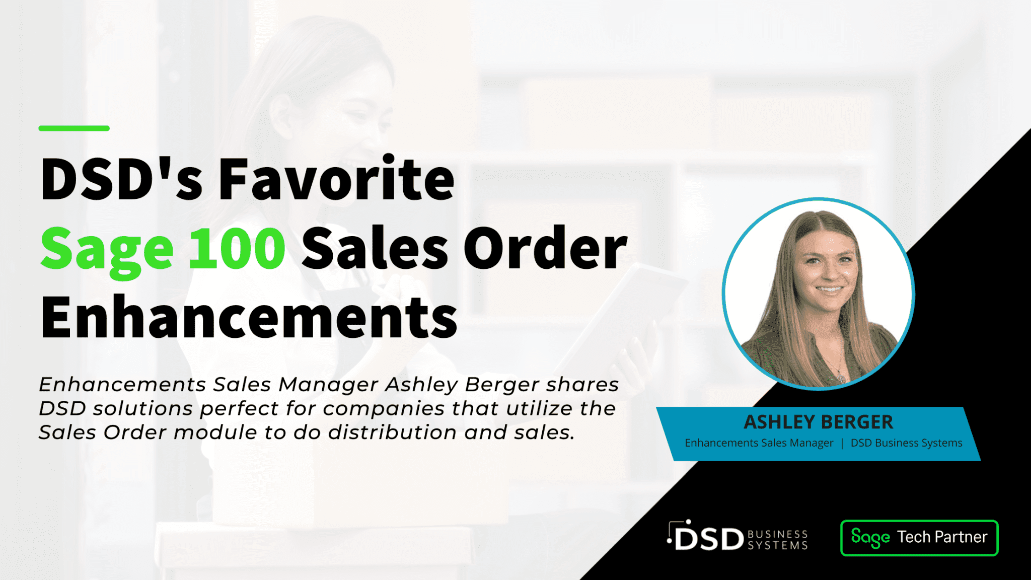 DSD Sales Order Enhancements - DSD Business Systems