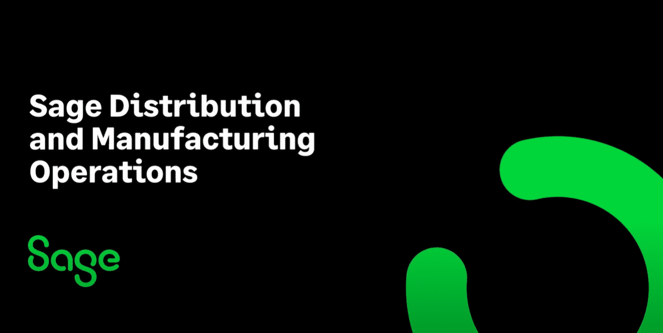 Sage Distribution and Manufacturing Operations for Sage Intacct - DSD ...